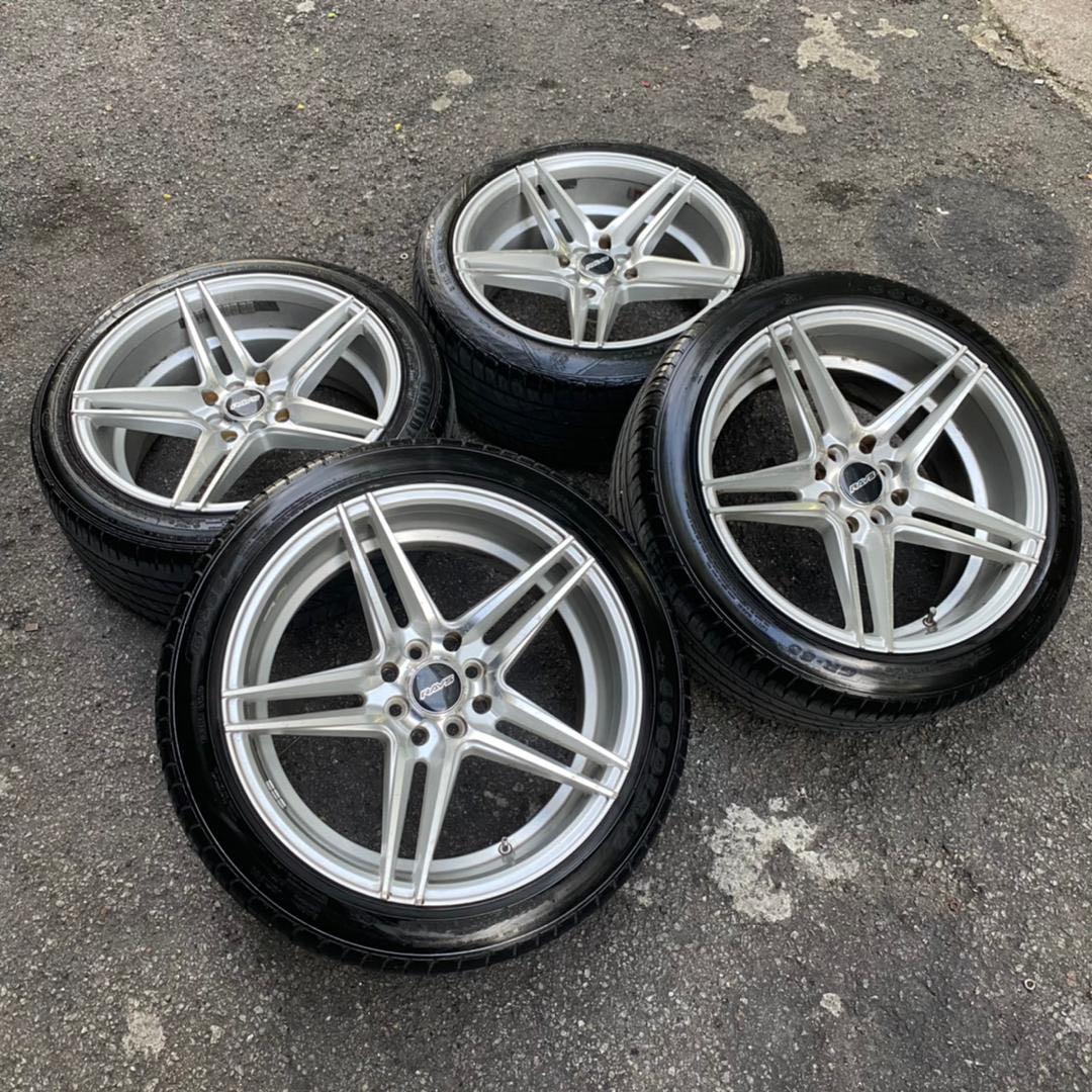 Vossen 17 inch sports rim Waja tyre 70%, Auto Accessories on Carousell