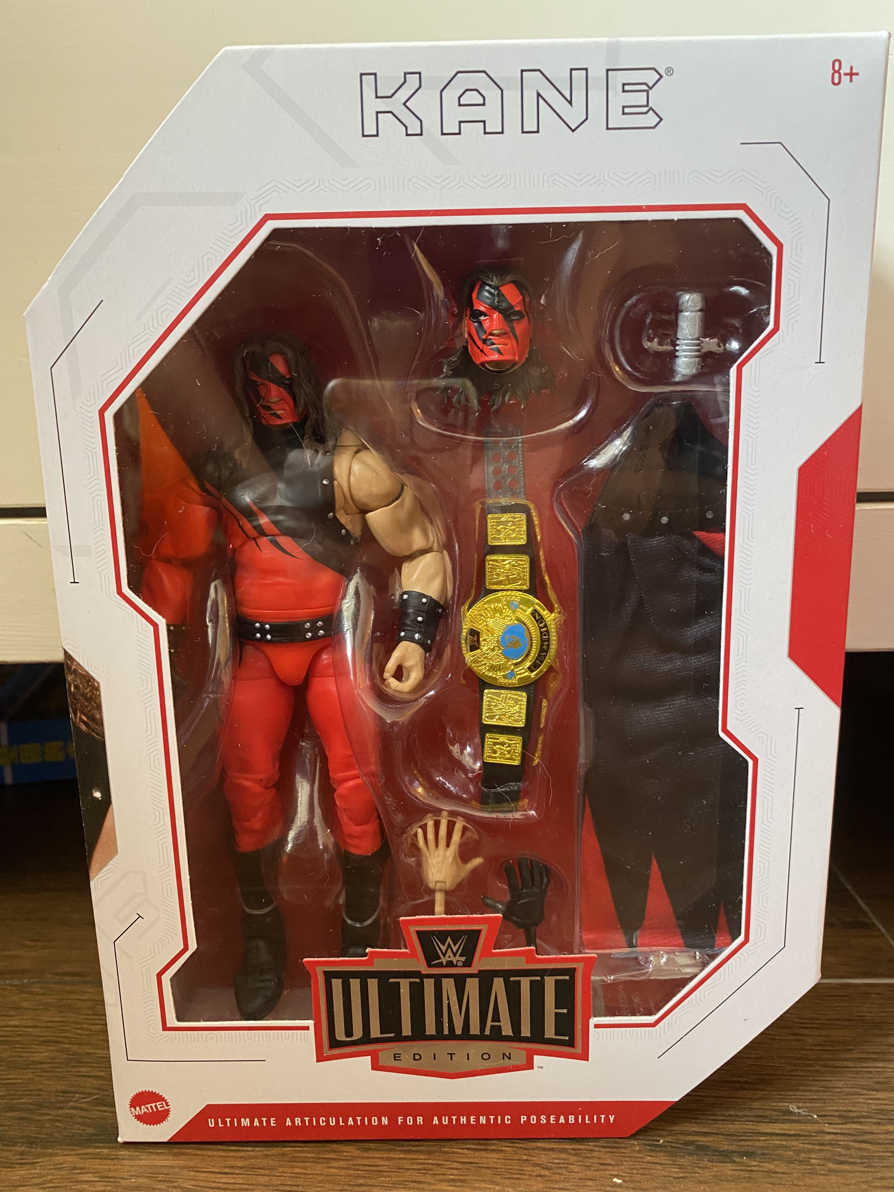 Wwe ultimate edition Mattel elite legends kane, 興趣及遊戲, 玩具 & 遊戲類 - Carousell
