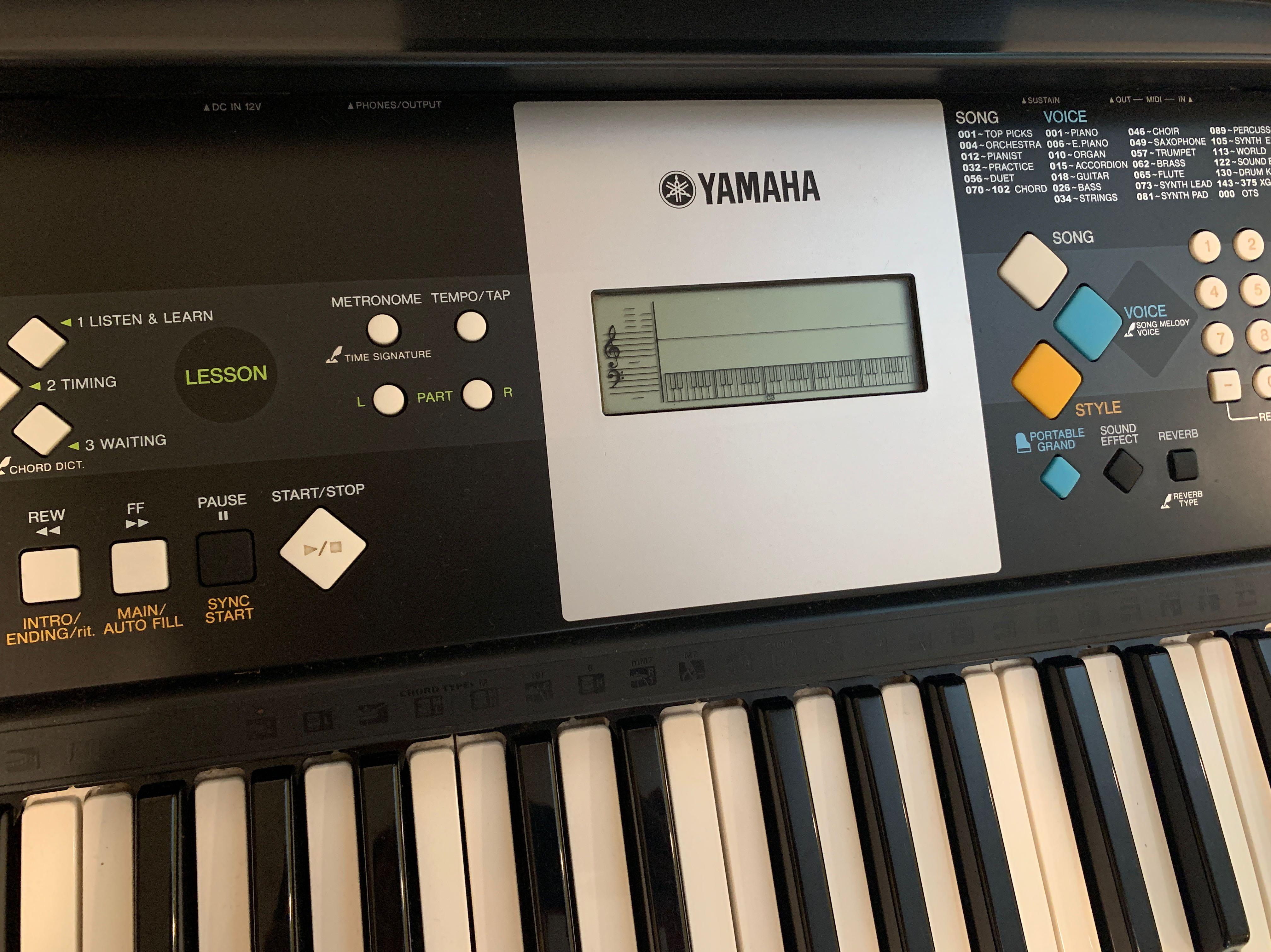 Yamaha Electronic Keyboard, Hobbies & Toys, Music & Media, Musical ...