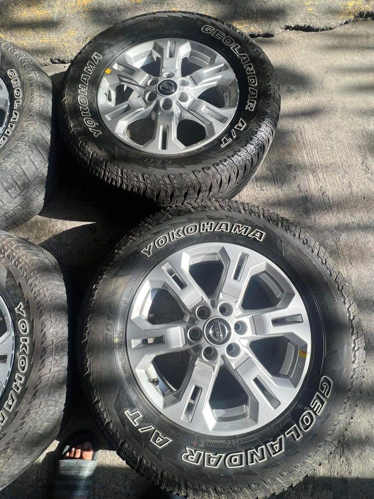 17” Nissan Navara 2021 stock mags 6Holes pcd 114 with 255-65-r17 ...