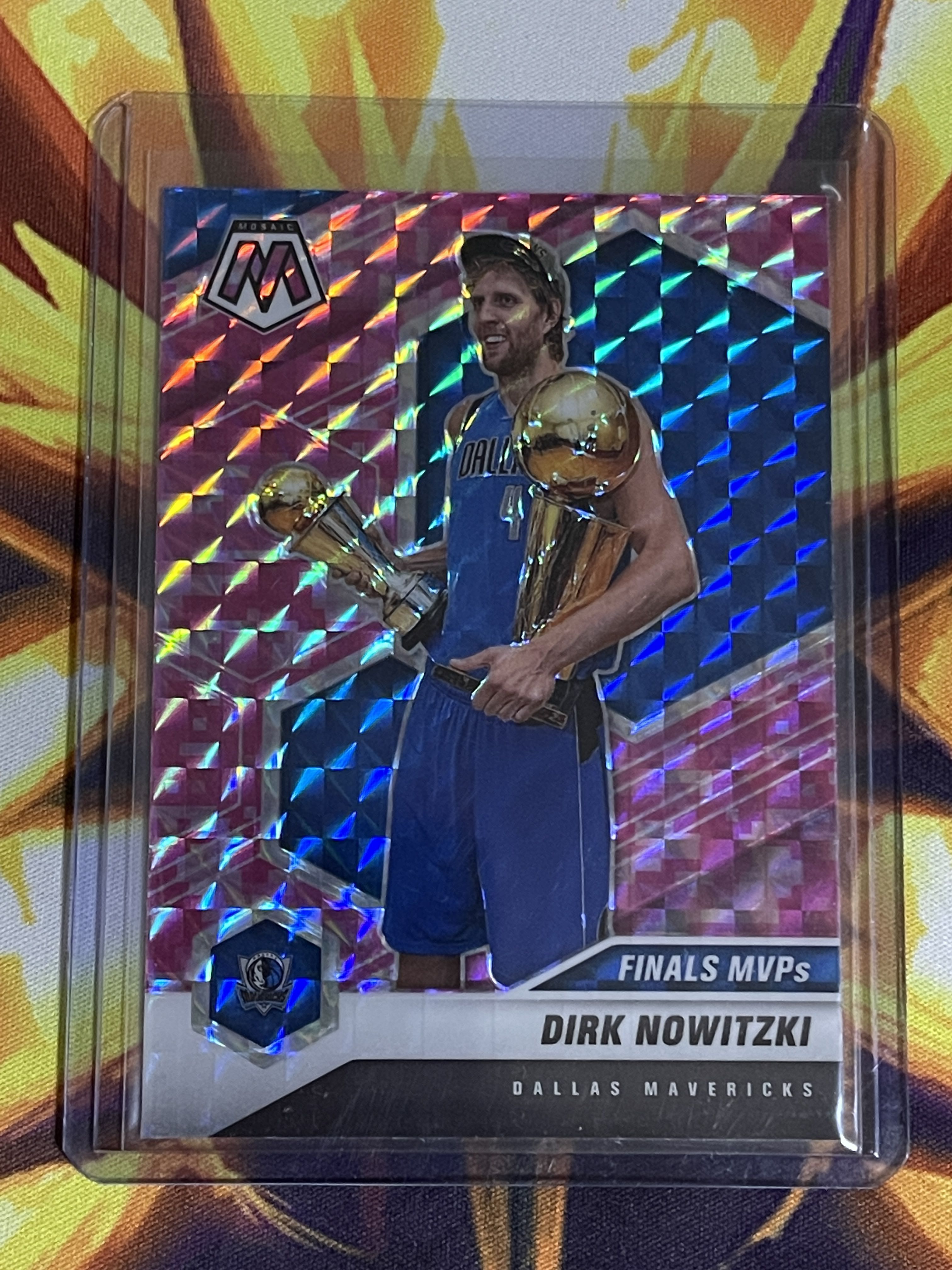 2020-2021 NBA Panini Mosaic Basketball Card - Dirk Nowitzki ‘Finals MVP ...