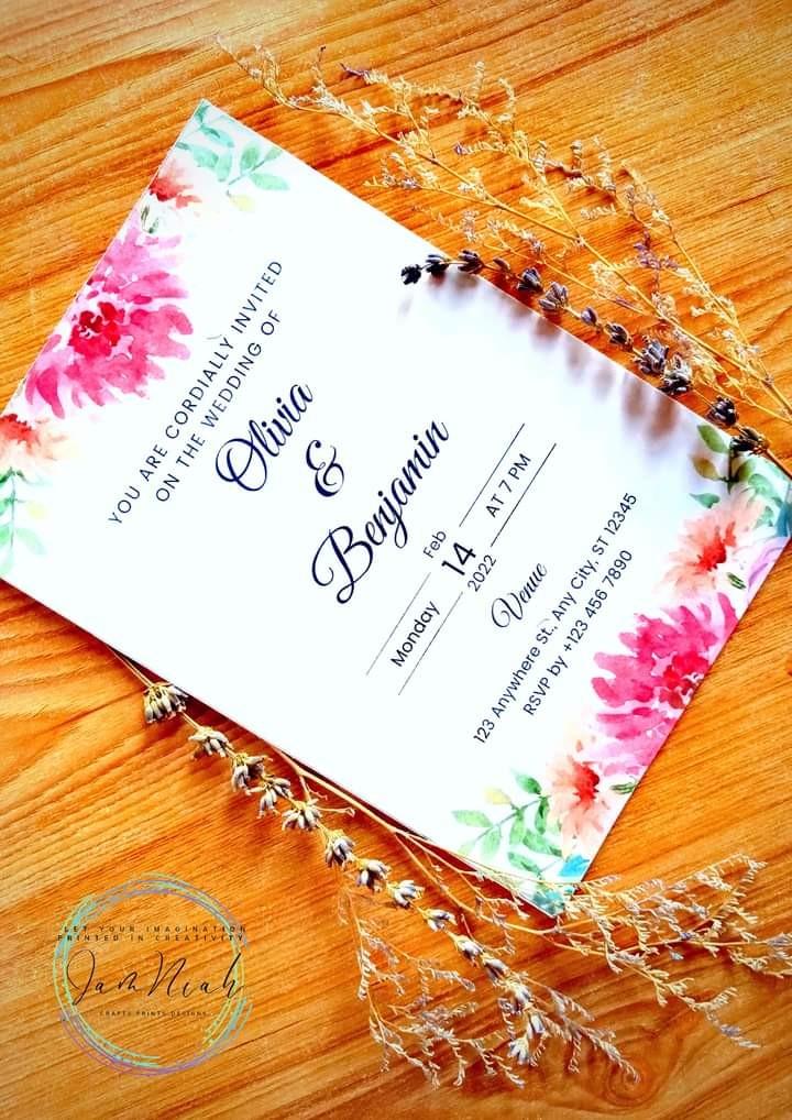 5R SIZE INVITATION, Hobbies & Toys, Stationary & Craft, Art & Prints on ...