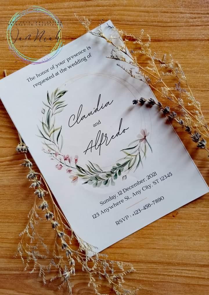 5R SIZE INVITATION, Hobbies & Toys, Stationary & Craft, Art & Prints on ...