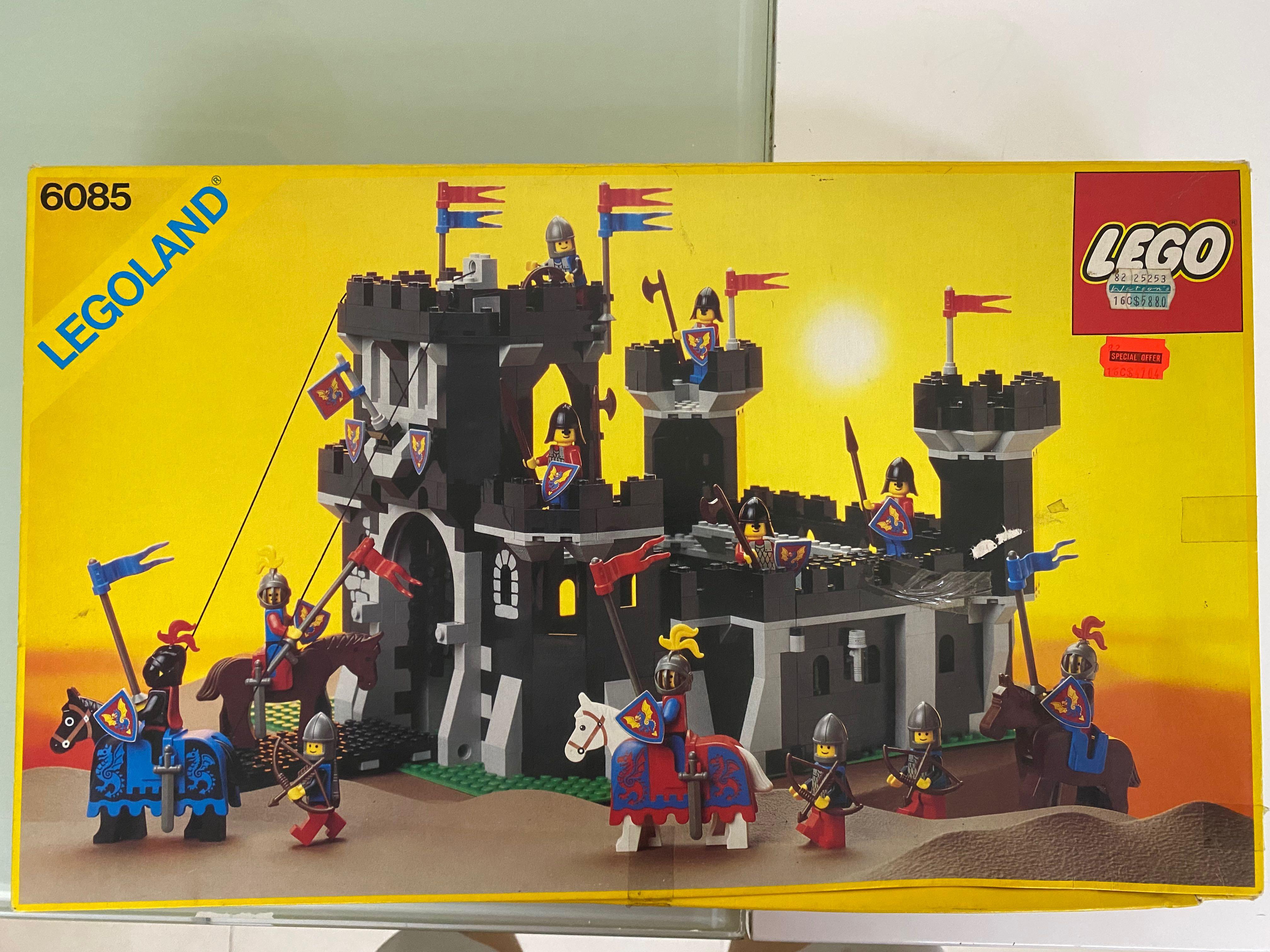 80年代絕版 Lego 6085 ，LEGO 6085 Black Monarch's Castle 魔黑城堡。有盒有說明書。, 興趣及遊戲 ...