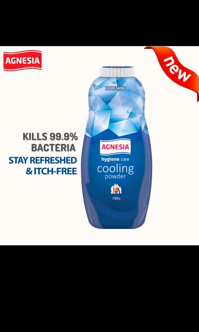 AGNESIA HYGIENE CARE COOLING POWDER 100G (EXP: 10/2024), Beauty ...