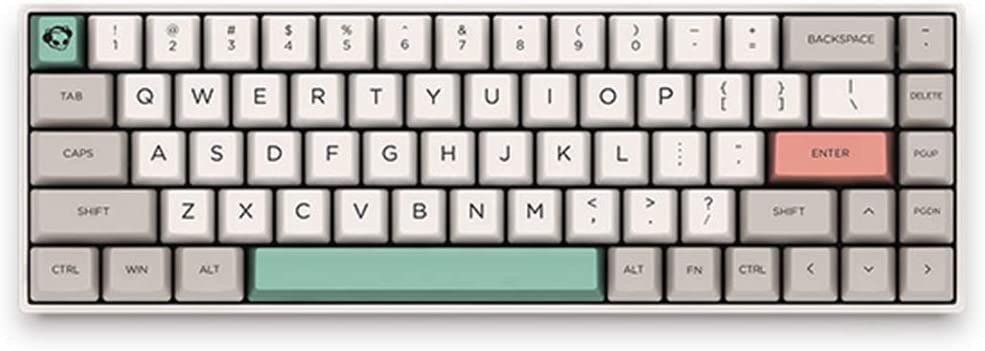 AKKO Vintage 9009 Mechanical Keyboard, Dye Sub PBT Keycap Full Anti ...