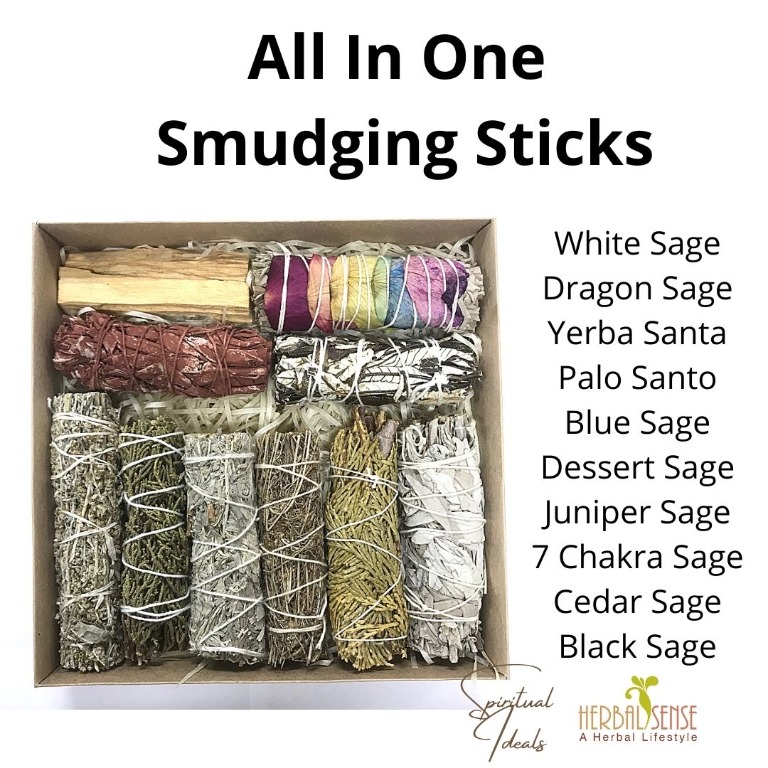 All in One 10 Different Smudging Sticks, Furniture & Home Living, Home ...
