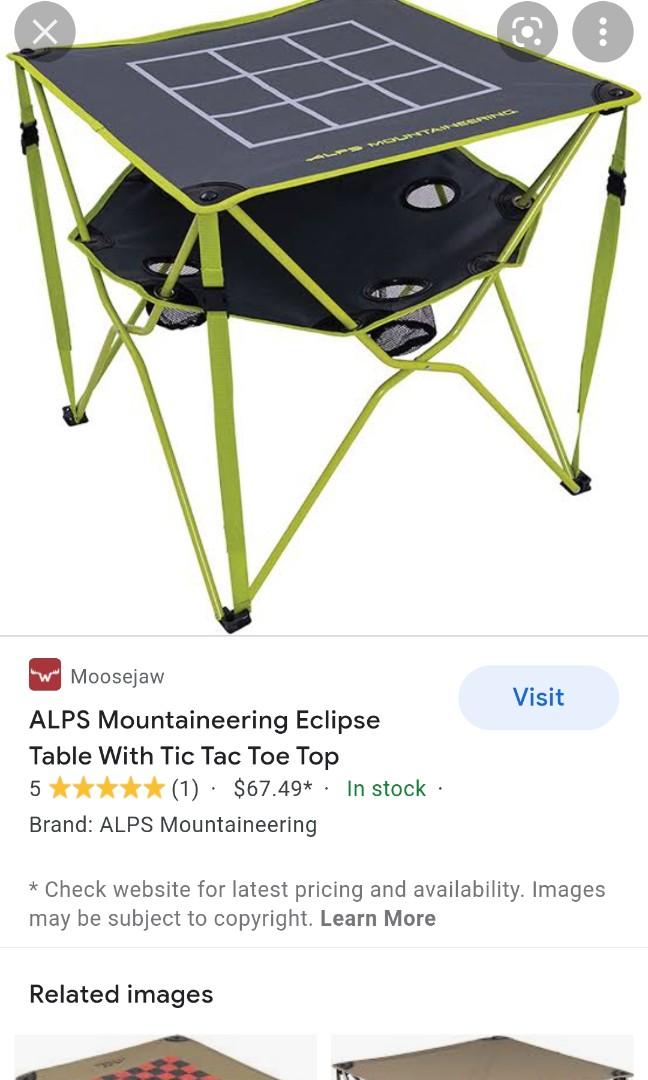 Alps Mountaineering Eclipse Table-tic-tac-toe, Sports Equipment, Hiking ...