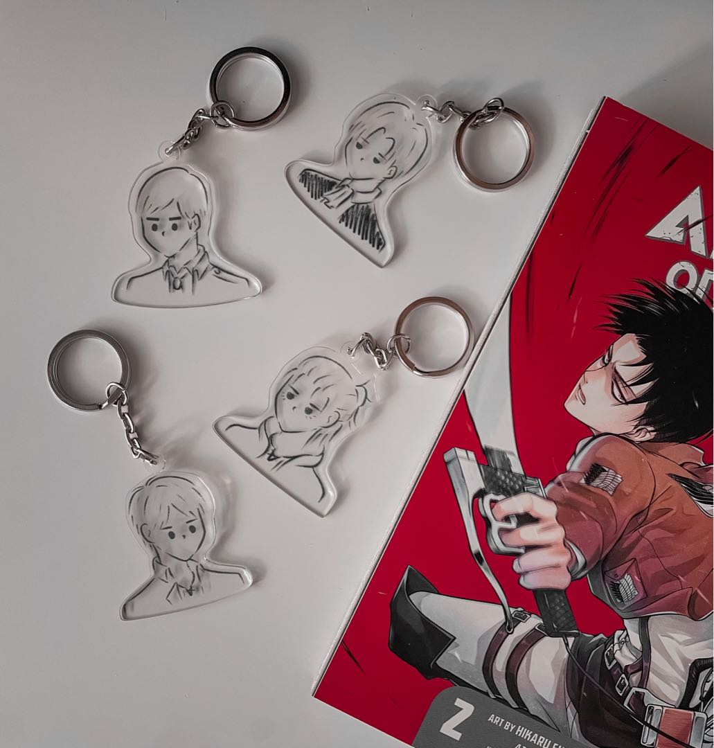 AOT keychain, Hobbies & Toys, Memorabilia & Collectibles, J-pop on ...
