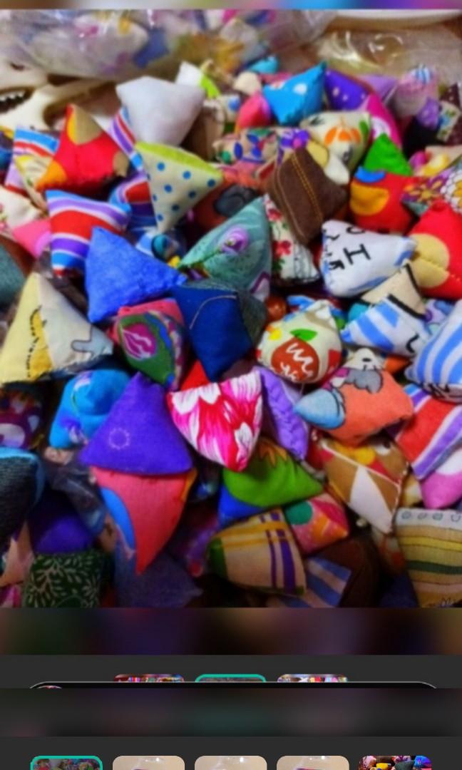 assorted five stones game in abstract Art container each set of 5 five ...