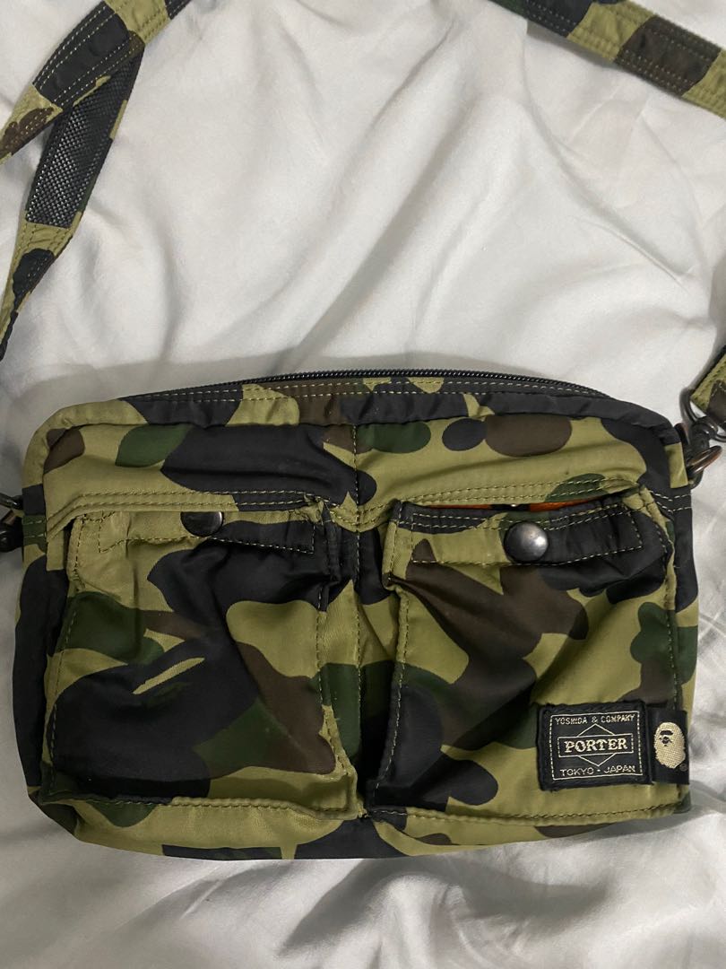 Bape x porter, Men's Fashion, Bags, Sling Bags on Carousell