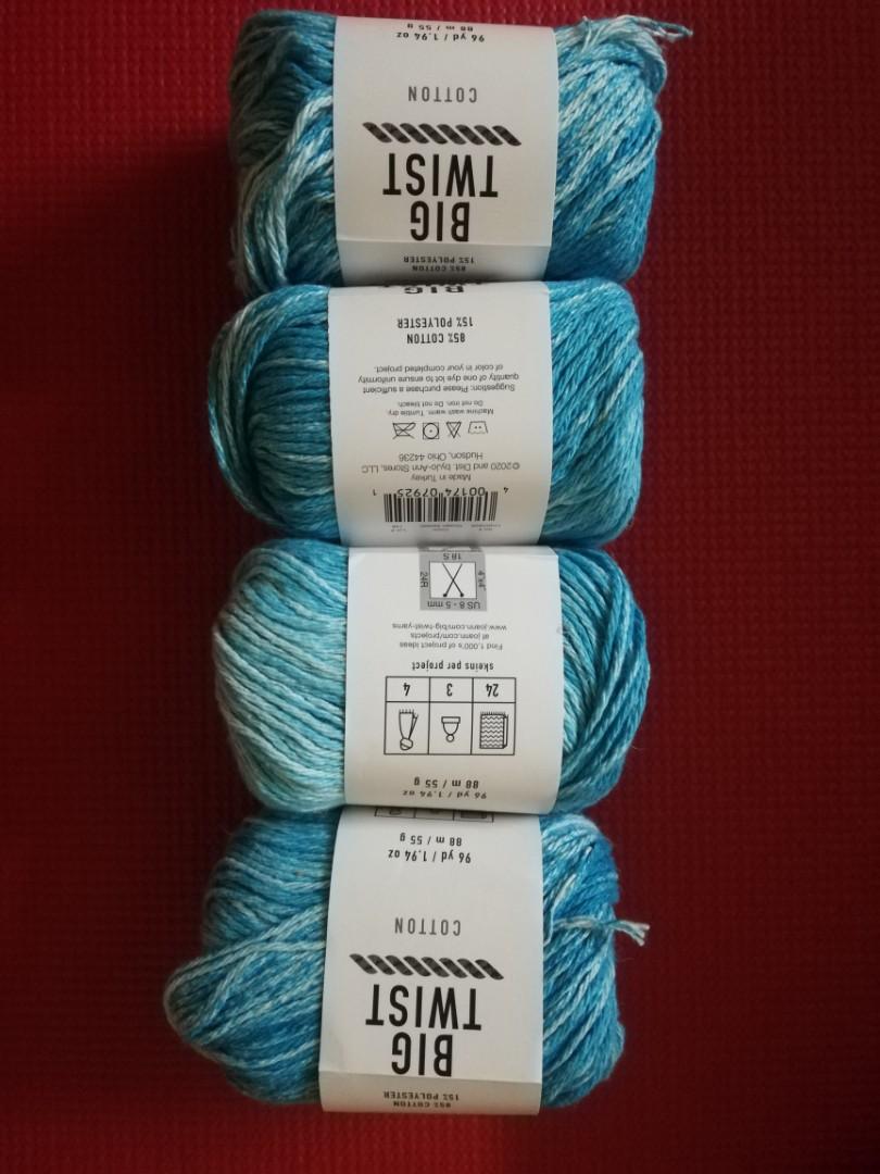 Big Twist Cotton Yarn Ocean Splash, Hobbies & Toys, Stationary & Craft ...