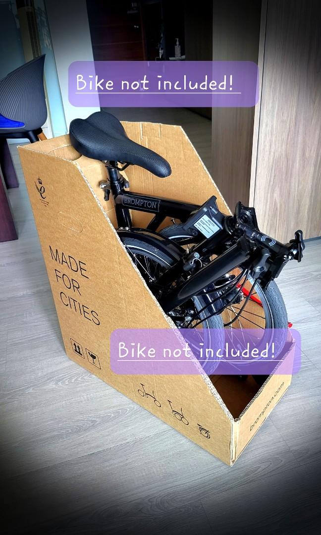 BROMPTON box cut out for bike storage, Sports Equipment, Bicycles & Parts, Parts & Accessories ...