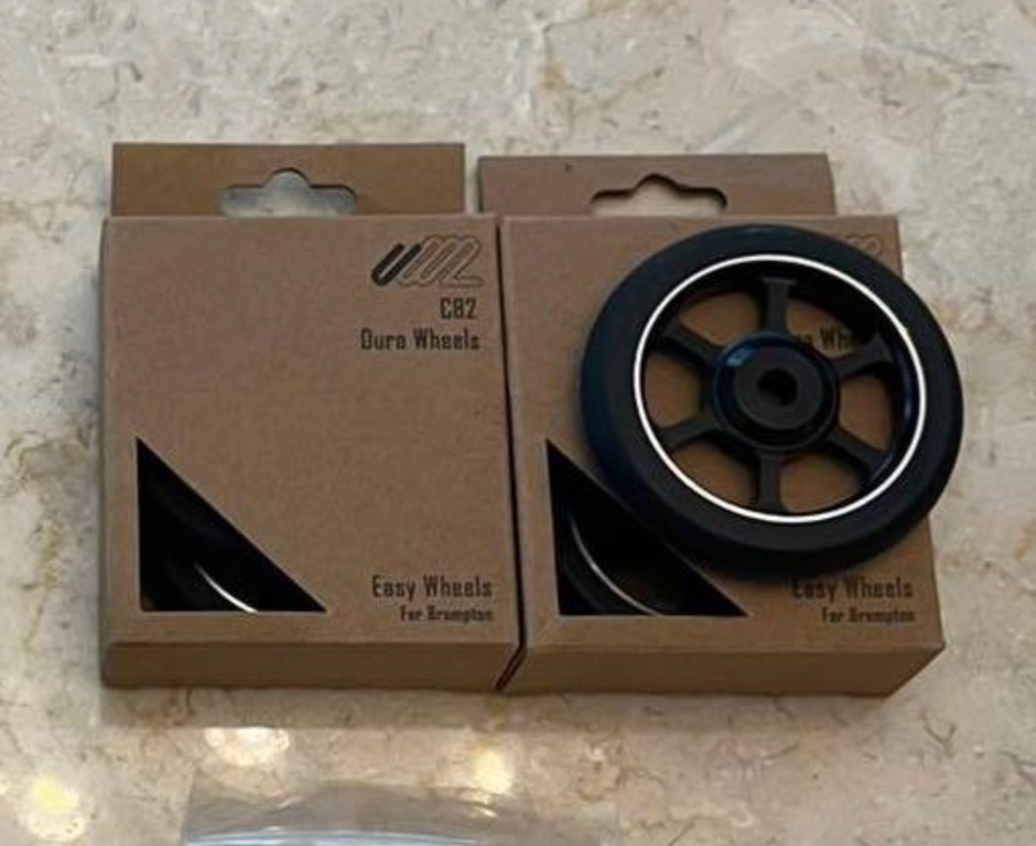 Brompton Easy Wheels EzyWheels (C82) DuraWheels for foldies foldable ...
