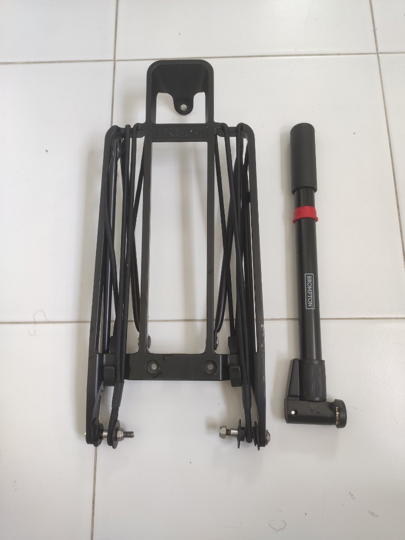 Brompton rear rack + pump, Sports Equipment, Bicycles & Parts, Parts ...
