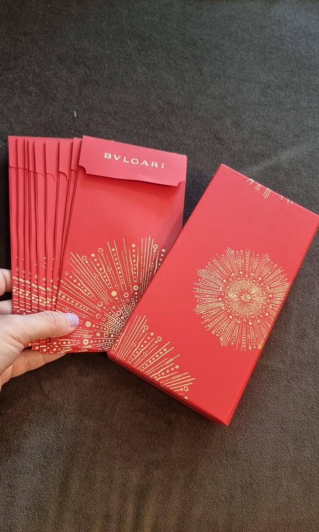 Branded BVLGARI Ang bao (red packet), Hobbies & Toys, Stationery ...