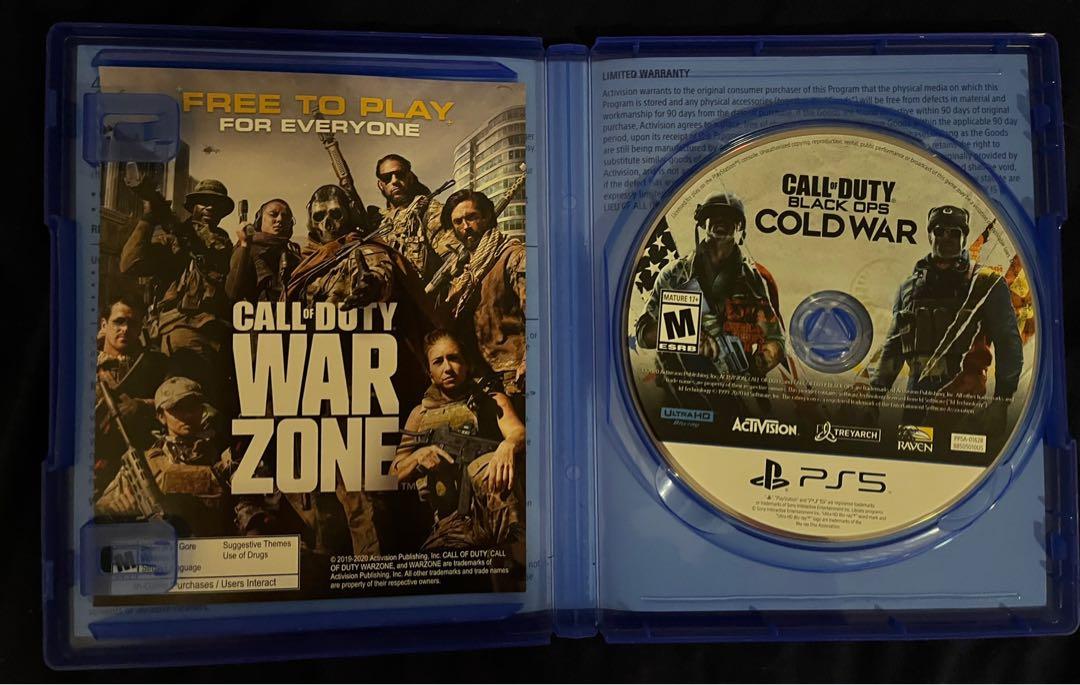 Call of Duty Cold War COD PS5 Playstation 5 Game Coldwar, Video Gaming ...