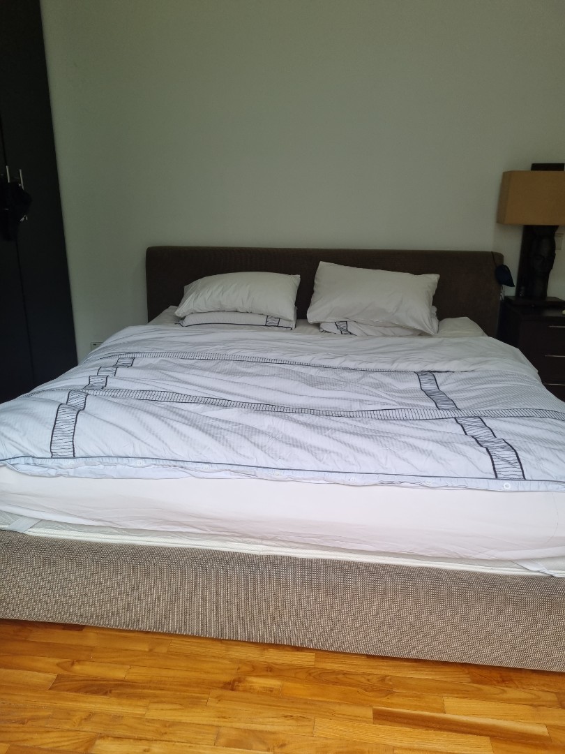 Cellini King Size Bedframe, Furniture & Home Living, Furniture, Bed ...