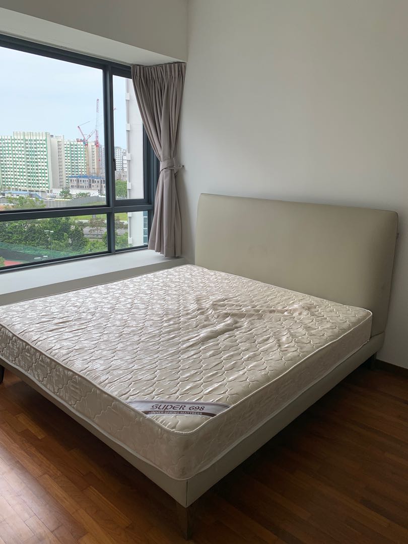 Cellini King sized bedframe, Furniture & Home Living, Furniture, Bed ...