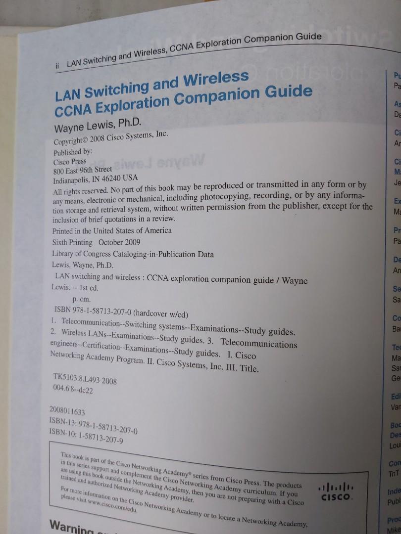 Cisco CCNA LAN Switching and Wireless, Hobbies & Toys, Books ...
