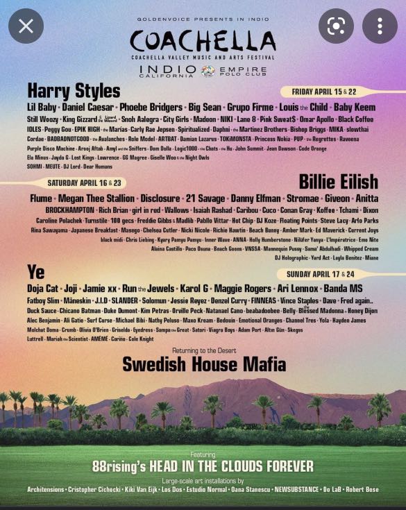 Coachella VIP Weekend 2- 1 pair, Tickets & Vouchers, Event Tickets on ...
