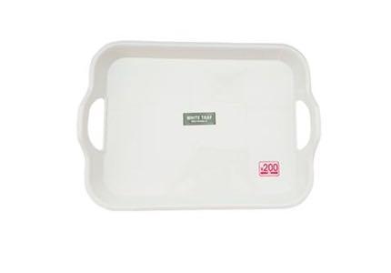 Daiso White Tray, Furniture & Home Living, Kitchenware & Tableware ...