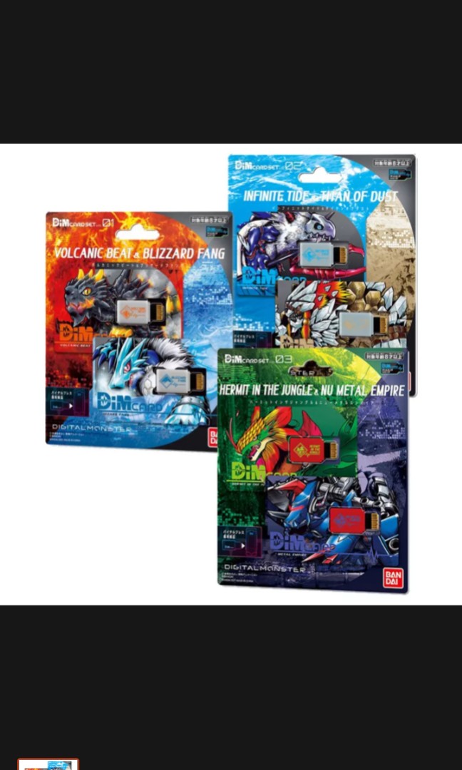 Digimon dim cards + digimon vital bracelet, Hobbies & Toys, Toys ...