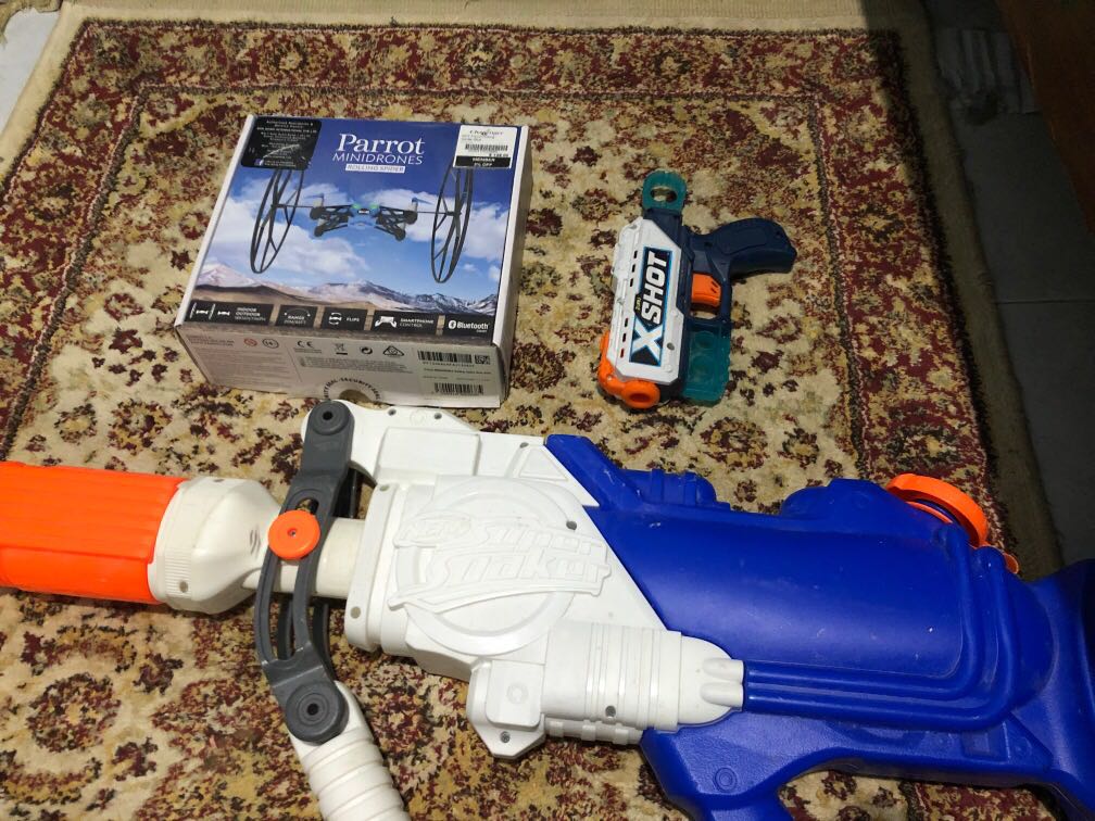 drone,nerf gun, Hobbies & Toys, Toys & Games on Carousell