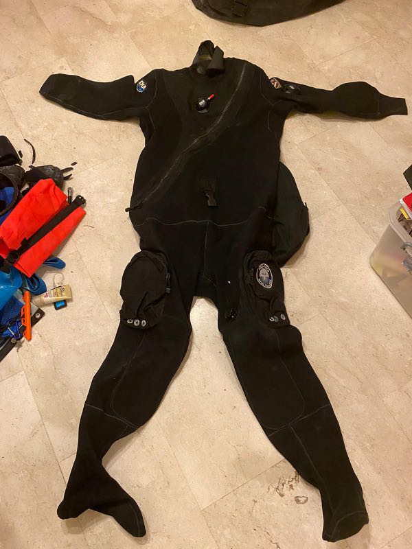 DUI Dry Suit + Boots FOC, Sports Equipment, Other Sports Equipment and ...