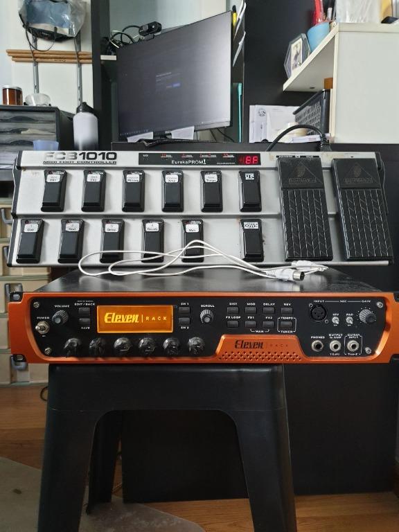 Eleven Rack (With Expansion) + Behringer FCB1010 Foot Pedal, Audio ...