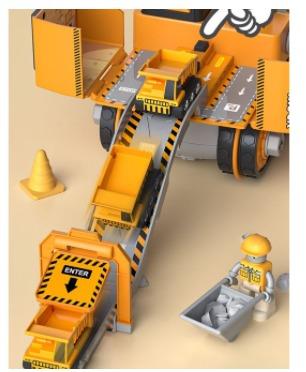 Engineer Role Play Pretend Play Toy 4 in 1 Transforming Construction ...