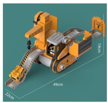 Engineer Role Play Pretend Play Toy 4 in 1 Transforming Construction ...