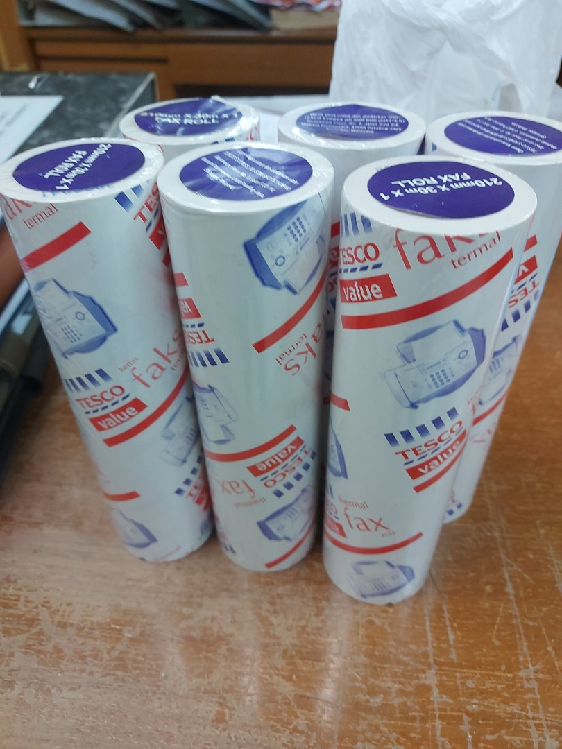 Fax paper 6 rolls, Hobbies & Toys, Stationery & Craft, Craft Supplies ...