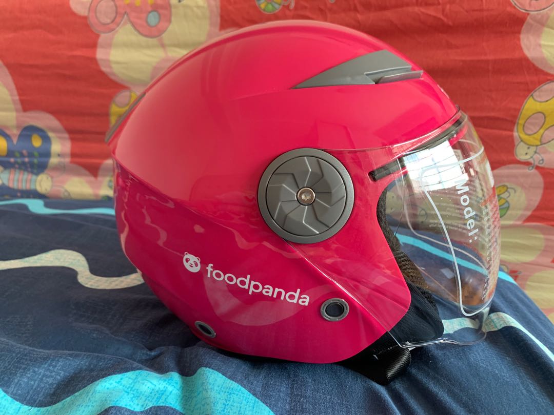 Foodpanda helmet, Motorcycles, Motorcycle Accessories on Carousell