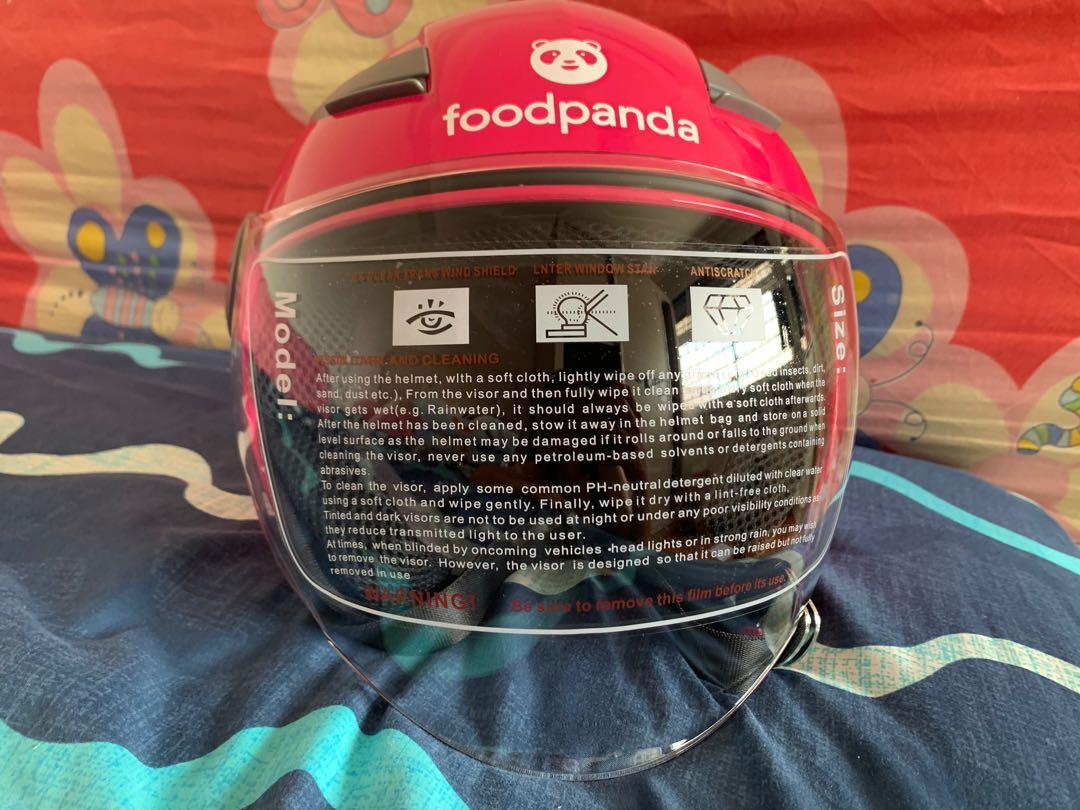 Foodpanda helmet, Motorcycles, Motorcycle Accessories on Carousell