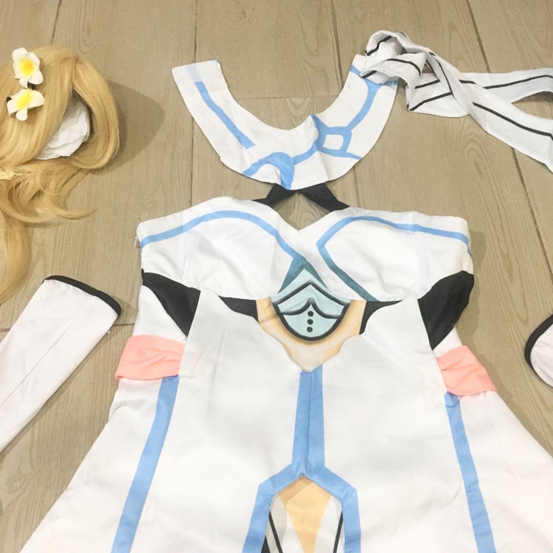 Full Set Genshin Impact Lumine Cosplay Costume Wig Cossky Brand, Women ...