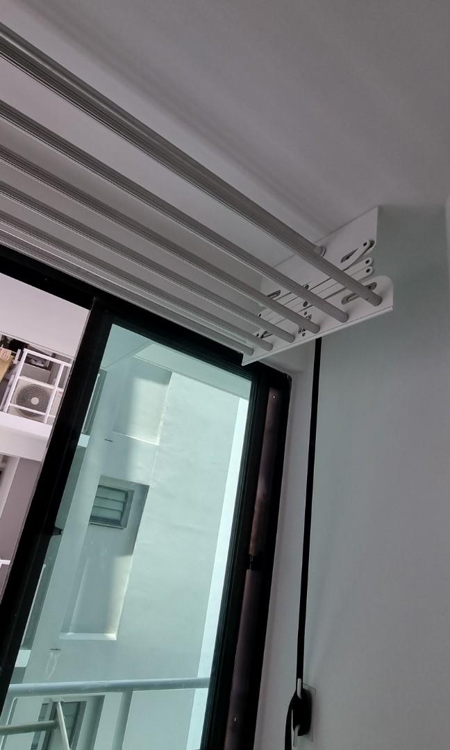 HDB BTO laundry rack, Furniture & Home Living, Home Improvement ...