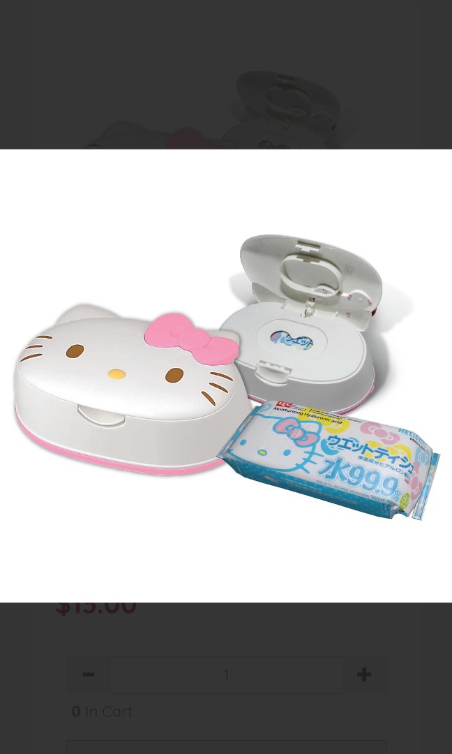 Hello kitty baby wipe case Lec, Babies & Kids, Bathing & Changing ...