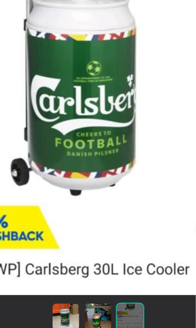 Ice bucket 30 liters trolley Carlsberg 17sgd , Food & Drinks, Alcoholic ...