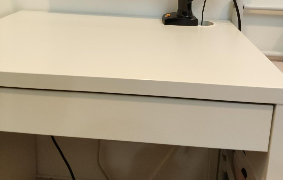 IKEA Micke desk with drawer white, Furniture & Home Living, Furniture ...