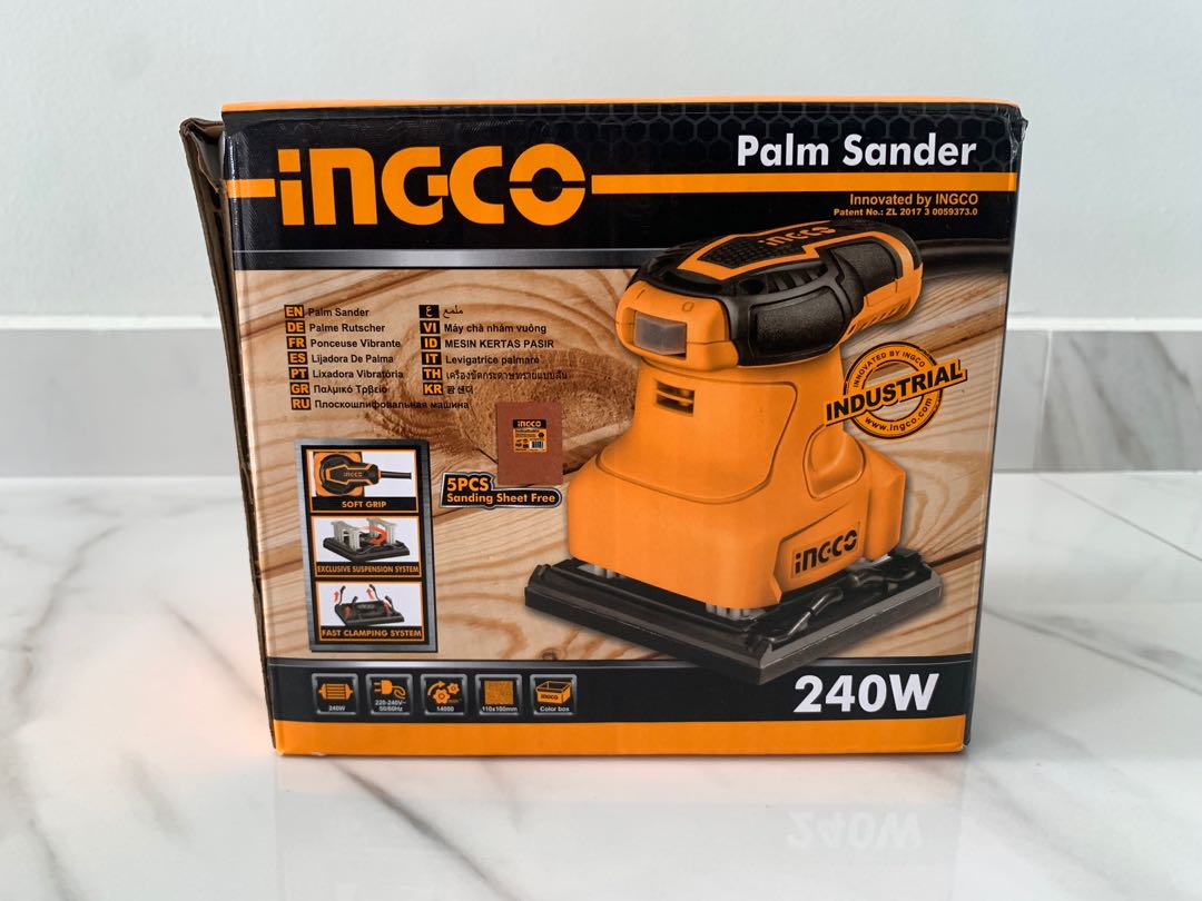 INGCO Palm Sander PS2408 / Sandpaper, TV & Home Appliances, Other Home ...