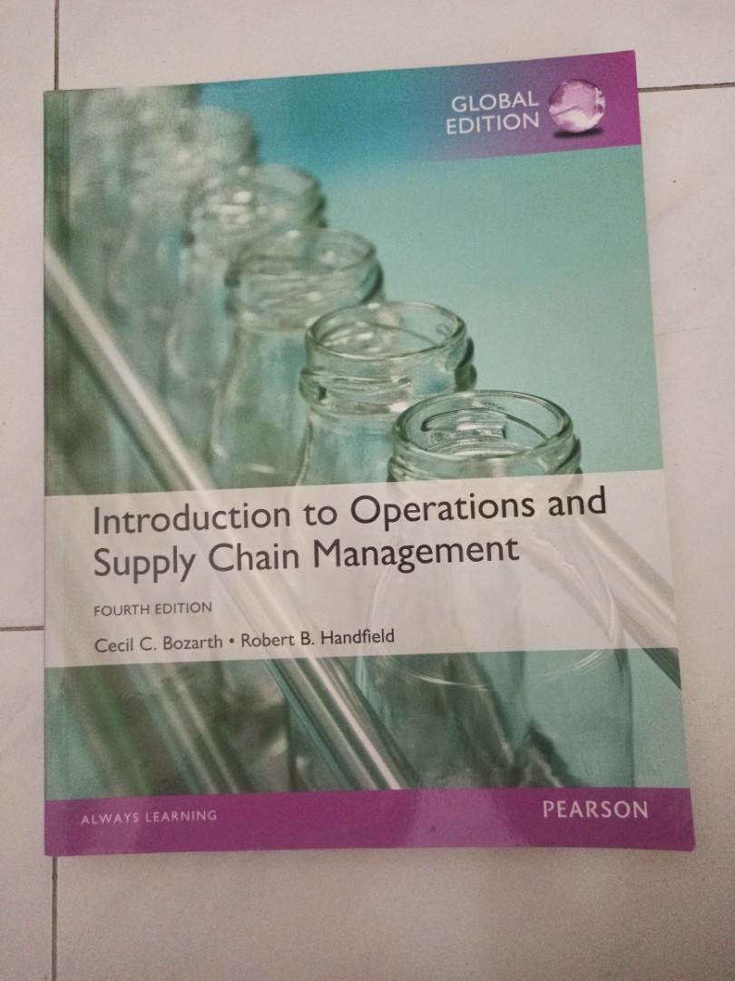 Introduction to Operations Supply Chain Management. Fourth Edition ...