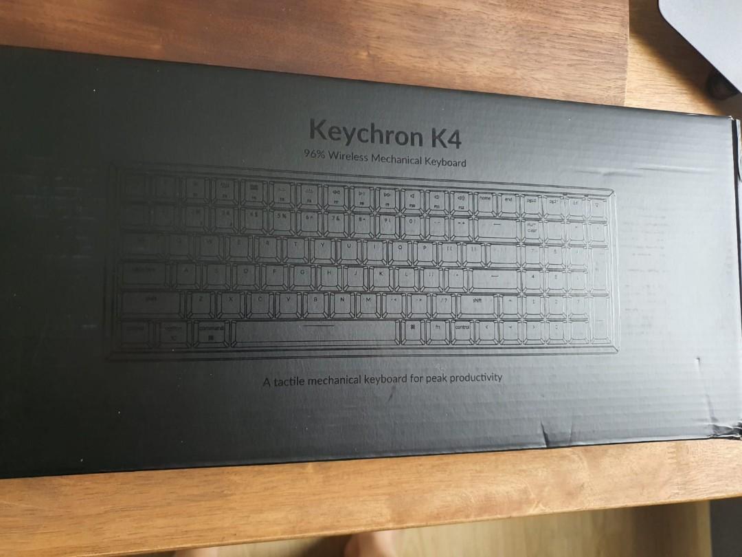 KEYCHRON K4 WIRELESS KEYBOARD VER 1 (GATERON BROWN SWITCH), Computers ...