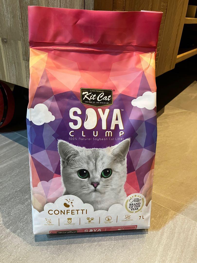 KITCAT SOYACLUMP SOYBEAN CAT LITTER - CONFETTI 7L, Pet Supplies, Homes ...