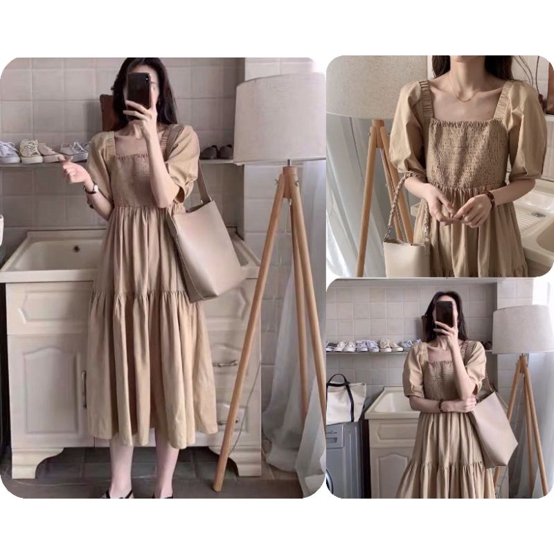Korean Maxi Dress Pre Order, Women's Fashion, Dresses & Sets, Dresses ...