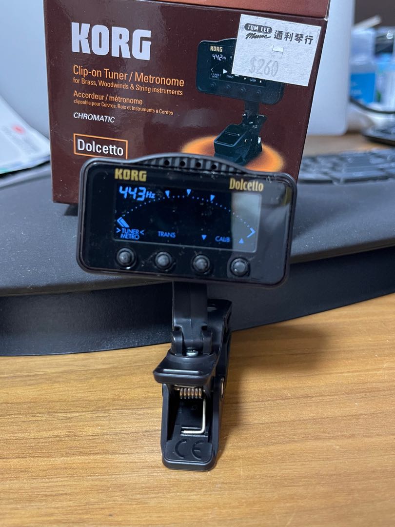 Korg Clip-on tuner (Wind, string) 小提琴 調音器, 興趣及遊戲, 音樂、樂器 & 配件, 樂器 ...