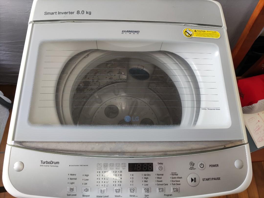 LG Top Load Washing Machine T2108VSAW, TV & Home Appliances, Washing ...
