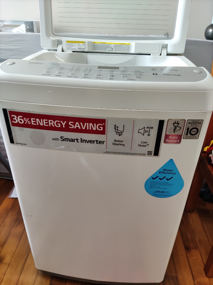 LG Top Load Washing Machine T2108VSAW, TV & Home Appliances, Washing ...