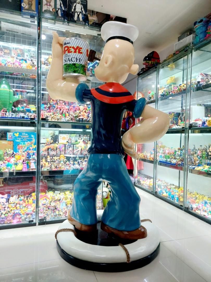 Life-size Popeye Statue, Hobbies & Toys, Memorabilia & Collectibles ...