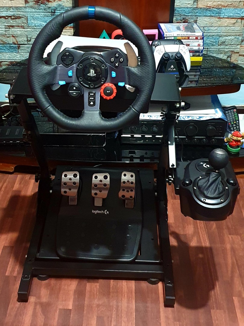 Logitech G29 with shifter and stand, Video Gaming, Gaming Accessories ...